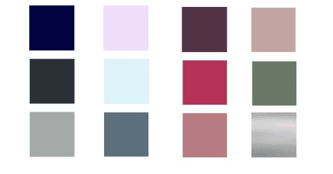 Sommertyp: Farben & Accessoire-Tipps - Gesamte Farbpalette