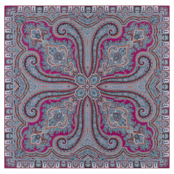 Paisley Star 90x90 - multi berry at ROECKL