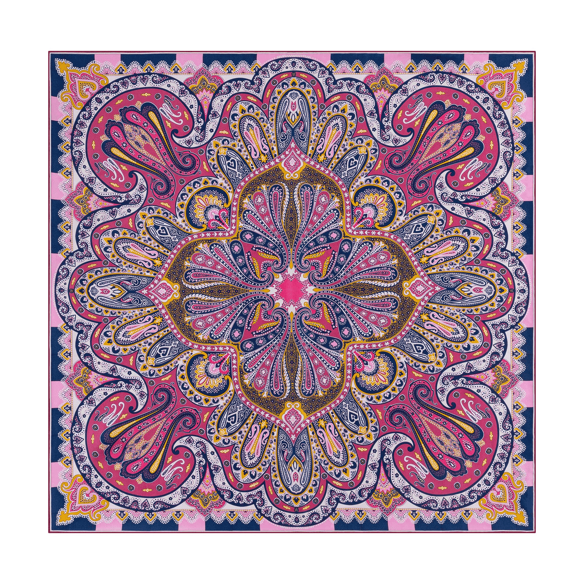Funny Paisley 90x90 - multi berry at ROECKL