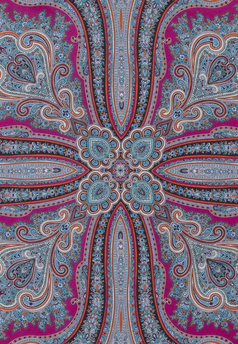 Paisley Star 90x90 - multi berry at ROECKL