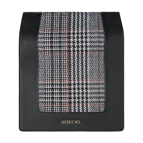 Charlize Flap Frame Fabric - black multi at ROECKL